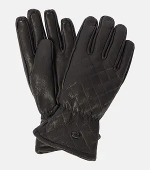 Goldbergh Nishi Quilted Leather Ski Gloves - Black