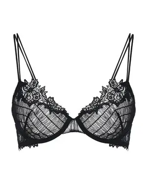 La Perla - Underwired Bra In Black Embroidered Tulle