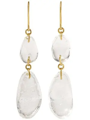 PIPPA SMALL 18k Gold Crystal Earrings