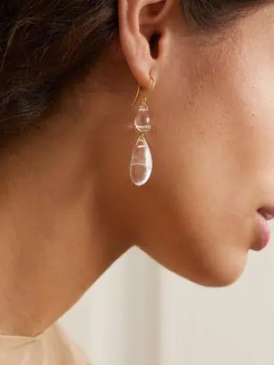 PIPPA SMALL 18k Gold Crystal Earrings