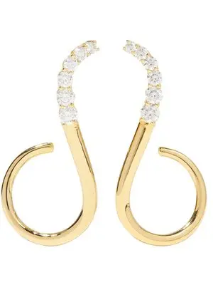 Melissa Kaye Aria Grace 18-karat Gold Diamond Earrings