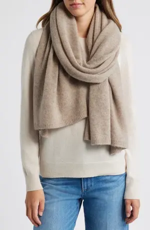 Nordstrom Cashmere Scarf - Beige Bliss