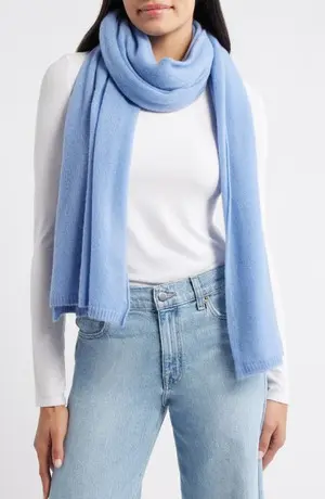Nordstrom Cashmere Scarf - Blue Bel Air