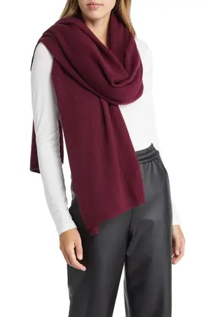 Nordstrom Cashmere Scarf Burgundy