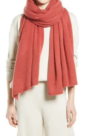 Nordstrom Cashmere Scarf Pink Cedar