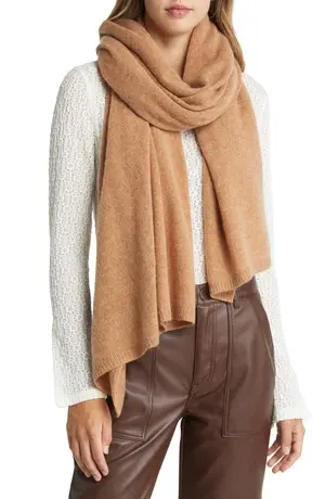 Nordstrom Cashmere Scarf Tan Cashew