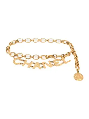 Chanel 1993 Logo-lettering Chain Belt