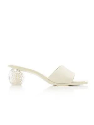 Cult Gaia Tao Pearl Leather Sandals