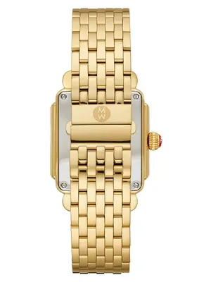 Michele Deco Pavé Diamond Bracelet Watch, 29mm