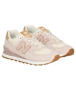 NEW BALANCE X REFORMATION 574 Suede-trimmed Sneakers
