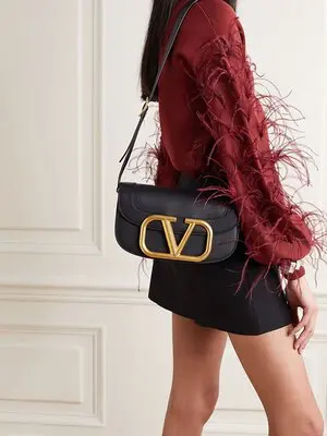 Valentino Garavani Supervee Leather Shoulder Gag