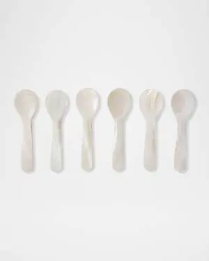 BLUE PHEASANT - Cora Small Mother-of-pearl Spoons, Set Of 6