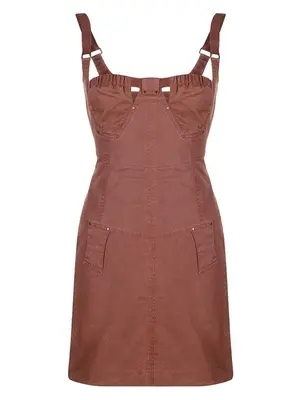 KNWLS Purple Riveted Andara Dress - One-color