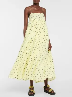 Cecilie Bahnsen Beth Floral Jacquard Midi Dress