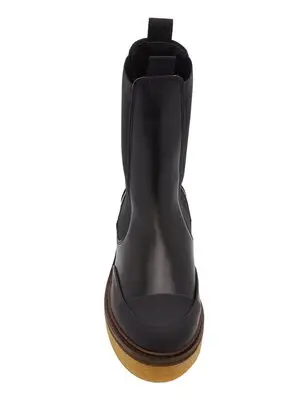 GANNI Leather Chelsea Boots