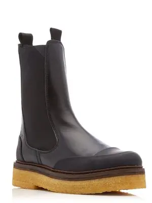 GANNI Leather Chelsea Boots