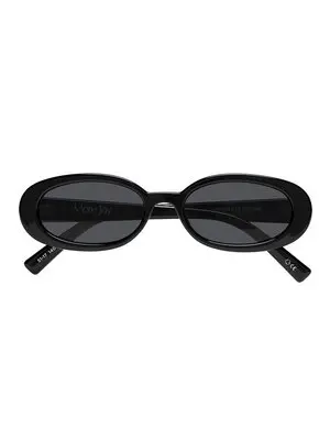 MORE JOY X LE SPECS Oval-frame Plastic Sunglasses