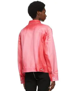 Givenchy - Pink Denim Shiny Polished Jacket