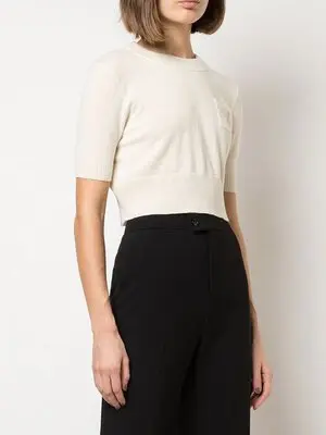 Altuzarra Tuileries Crop Knit Top