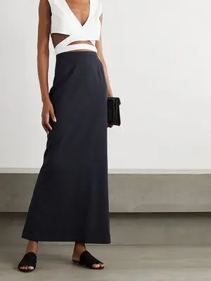 Alaïa Wool-crepe Midi Skirt