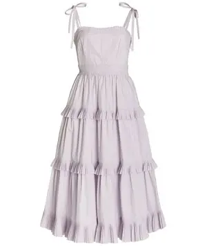 Ulla Johnson - Lune Tiered Cotton Midi Dress