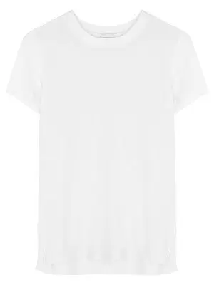 Max Mara Leisure Posato White Silk And Jersey T-shirt
