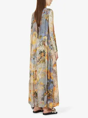 Collina Strada Ritual Floral-print Recycled-cellulosic Maxi Dress