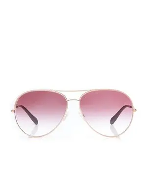 Oliver Spencer Aviator Rose-gold Metal Sunglasses