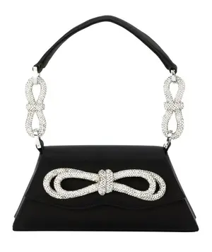Mach & Mach Samantha Double-bow Satin Mini Handbag