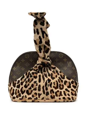 LOUIS VUITTON 1995 Pre-owned Monogram Azzedine Alaia Leopard Alma Handbag