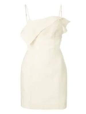 Jacquemus Bahia Draped Crepe Mini Dress