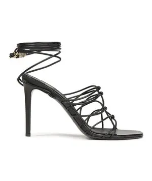 Balmain - Mikki Lace-up Knotted Leather Sandals
