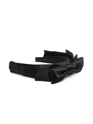 Red Valentino Draped Bow Headband