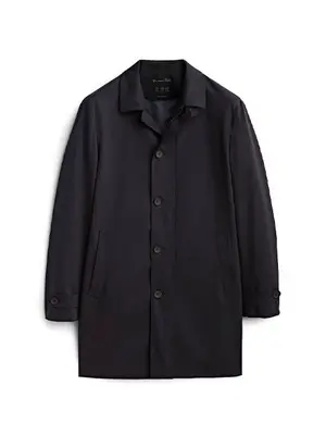 Massimo Dutti Smart Wool-Blend Trench Coat - One-color