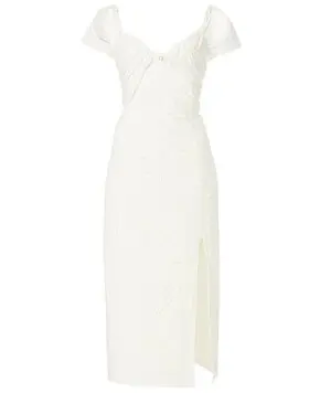 JACQUEMUS - Tovallo Layered Broderie Anglaise Linen-Blend Midi Dress