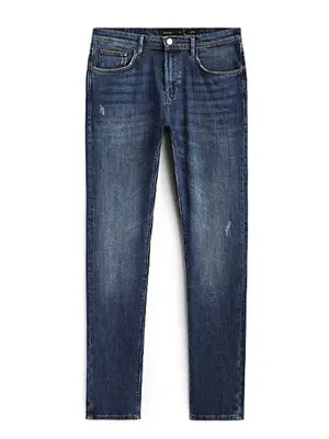 Massimo Dutti Slim Fit Worn Effect Jeans - One-color
