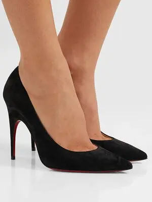 CHRISTIAN LOUBOUTIN Alminette 100 Suede Pumps