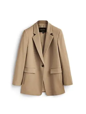 Massimo Dutti Twill Wool Blazer - One-color