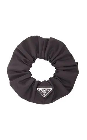 Prada - Logo-Detailed Nylon Hair Scrunchie