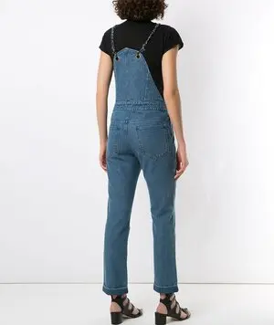ANDREA BOGOSIAN - Quilted Straight Leg Dungarees