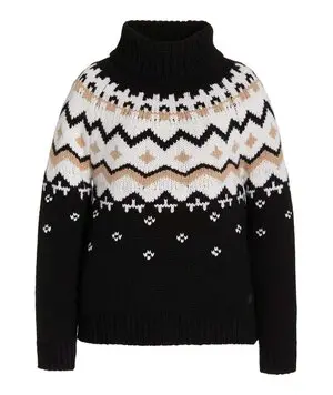 Bogner Sophi Fair Isle Cashmere Turtleneck Sweater