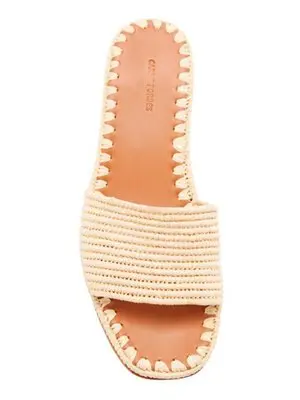 Carrie Forbes Bou Raffia Heeled Mule