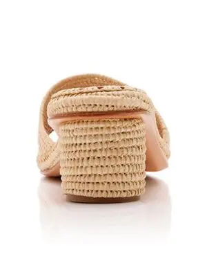 Carrie Forbes Bou Raffia Heeled Mule