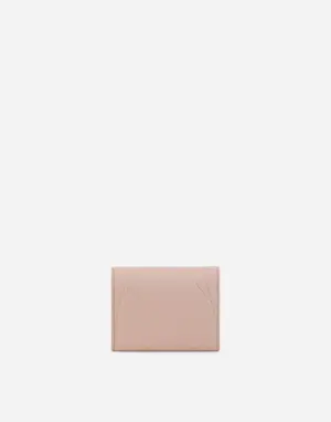 Dolce & Gabbana Devotion French Flap Wallet - Pale Pink
