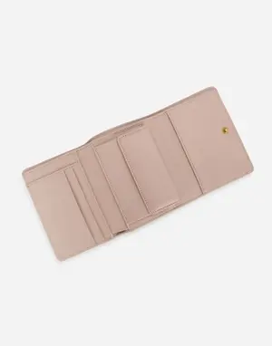 Dolce & Gabbana Devotion French Flap Wallet - Pale Pink