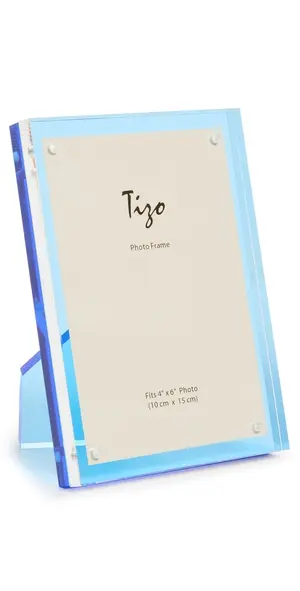 TIZO DESIGN Lucite 4x6 Frame - Blue