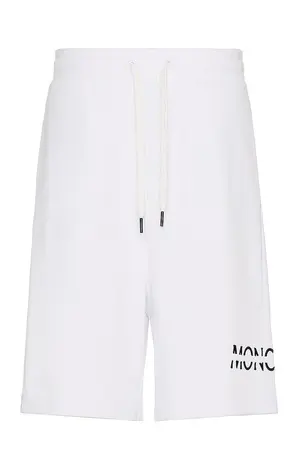 Moncler Sweat Shorts - White