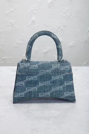 Balenciaga Small Hourglass Top Handle Bag - Blue