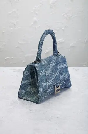 Balenciaga Small Hourglass Top Handle Bag - Blue