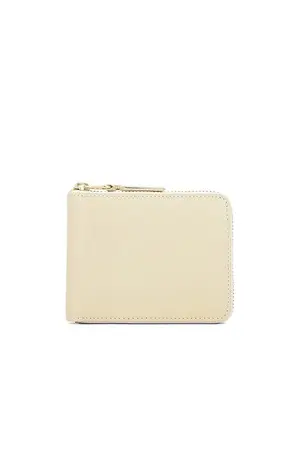 Comme Des Garçons Comme Des Garcons Classic Leather Zip Wallet In Black White